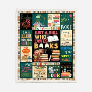 Book Lovers Gifts,Book Lovers Gifts for Women Gifts,Gifts for Readers Book Lovers,Throw Blanket Gifts for Who Like to Read Bookish,Bed Fleece Plush Blankets,Bookworm Gifts for Reading Lover,Throw