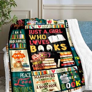 Book Lovers Gifts,Book Lovers Gifts for Women Gifts,Gifts for Readers Book Lovers,Throw Blanket Gifts for Who Like to Read Bookish,Bed Fleece Plush Blankets,Bookworm Gifts for Reading Lover,Throw