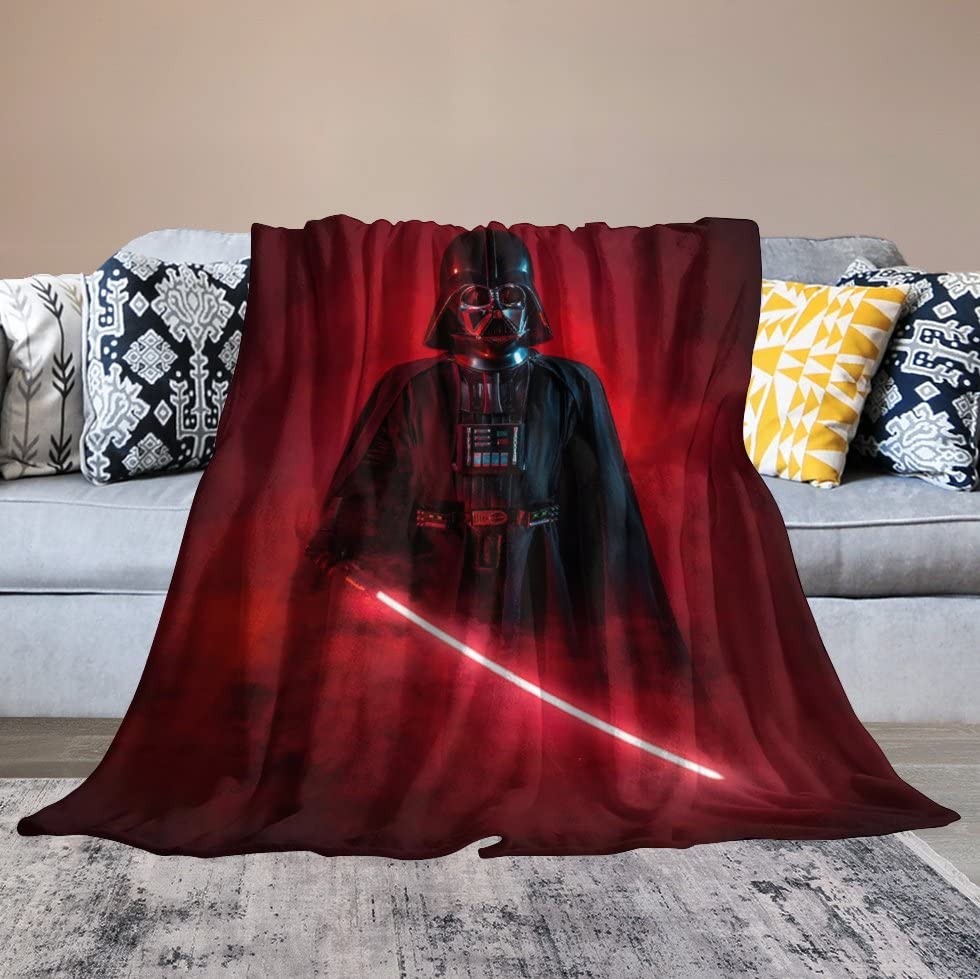 Flannel Throw Travel Blanket Darth Vader for Sofa Blanket/Living Room/for Adults Or Children 40"x50"