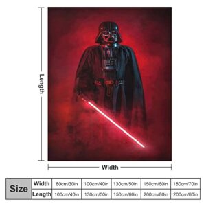 Flannel Throw Travel Blanket Darth Vader for Sofa Blanket/Living Room/for Adults Or Children 40"x50"