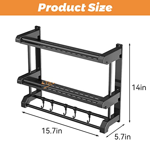 SZMWORID Shower Caddy Stainless Steel 2 Tier Shower Organizer Suitable for Storing Large Bottles of 22 Oz Shampoo Body Wash