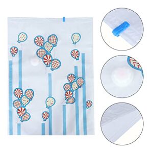 5 Pack Vacuum Storage Bag Ziplock Space Saver Compression Bags with Travel Hand Pump Reusable Travel Compression Vacuum Sealer Bags Premium Space Saver Bags for Clothes Pillows Blankets Comforters