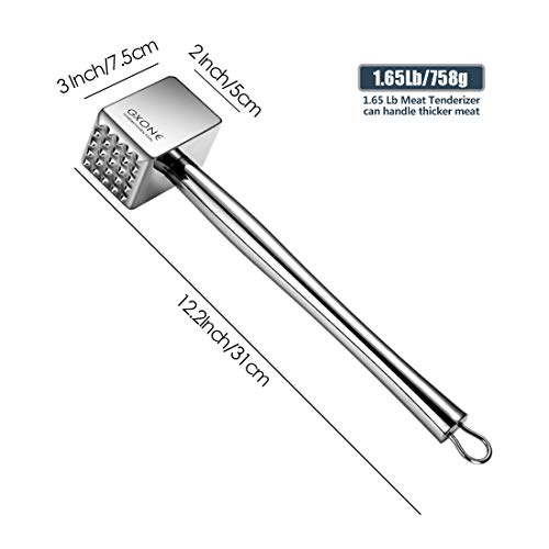 Meat Tenderizer,304 Stainless Steel Heavy Sturdy Meat Mallet/Pounder/Hammer Tool(1.65lb)