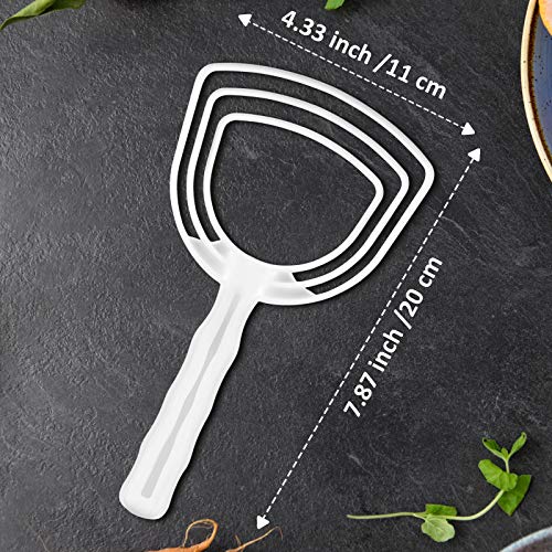 4 Pieces Meat Scraper Bone Dust Scraper Bone Scraper White Poly Scraper Bone Dust Remover Square Bone Dust Scraper Fish Scales Scraper for Kitchen Catering Kitchenware