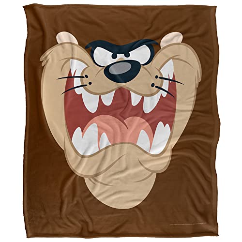 Looney Tunes Blanket, 50"x60", Taz Face Silky Touch Super Soft Throw