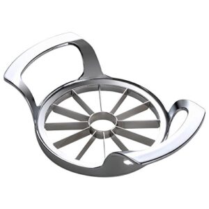 savorliving apple slicer, upgraded version 12 slices extra large apple cutter, stainless steel ultra-sharp apple slicer and corer, pitter, apple divider up to 4 inches fruit (upgraded)