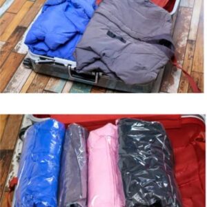 16 Travel Compression Bags Roll Up Space Saver Bags for Luggage, (6 Large, 6 Medium, 4 Small) No Vacuum or Pump Needed Vacuum Storage Bags for Travel