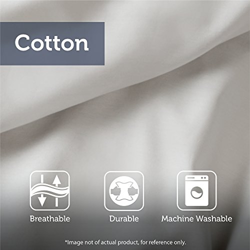 Madison Park Liquid Cotton Luxury Blanket Premium Soft Cozy 100% Ring Spun Cotton For Bed , Couch or Sofa, King, Gray