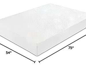 PrimaSleep 9 Inch Multi Layer Gel-Infused Memory Foam Mattress, Full, White