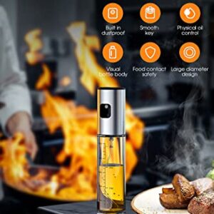 MISSOLO Oil Sprayer for Cooking, 100ml Glass Olive Oil Sprayer Mister, Oil Spray Bottle, Kitchen Gadgets Accessories, Oil Sprayer for Air Fryer, Cooking, Barbecue, Salad, Baking