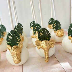 JeVenis Set of 5 Jungle Safari Animal Cake Mold Jungle Safari Animal Cupcake Decoration Jungle Animals Cookie Cutters Jungle Safari Animal Cake Decoration for Jungle Safari Animal Party Baby Shower