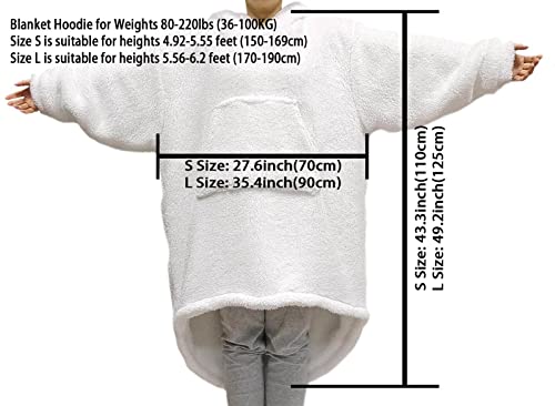 Cute Blanket Hoodie Adult Bunny or Bear Fashion Blanket Hoodies Sweater Furry Fluffy Blanket Sweatshirt Soft Cozy Oversized Women Men,Warm Fleece Sherpa Blanket Jacket,aldult,Brown Bear