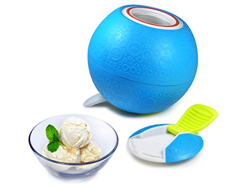 Yay Labs SoftShell Ice Cream Ball Blue, Pint Size