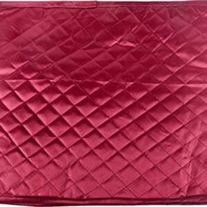 Fashion Bizz Saree Cover Set of 10 Large Maroon Satin/Wardrobe Organiser/Clothes Bag