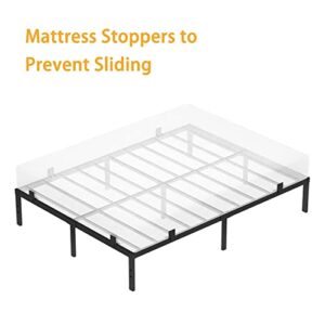 COMASACH 6 Pcs Non-Slip Mattress-Gasket for Bed-Frame, Anti-Slip Metal Bed Stoppers, Mattress-Retainer-Bar Fit for Platform Bed, Ajustable Mattress Holder in Place Gripper, Black