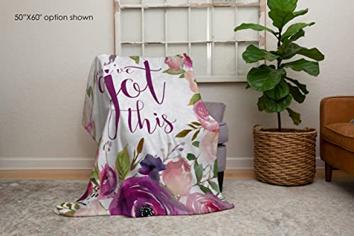 You Got This Blanket | Inspirational Blanket | Chemo Get Well Soon Gift | Get Well Blanket | Healing Thoughts Blanket | Breast Cancer Gift | Recover from Surgery Gift for Women