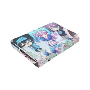 Gearbest Gacha Cartoon Game All Season Blanket Ultra Soft Throw Blanket Flannel Fleece, Warm Fuzzy Blanket for Kid Bed Couch Chair Living Room (1, 50"x40")