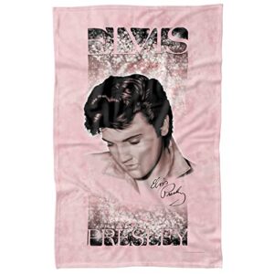 elvis presley soft lights fleece blanket (36x58)