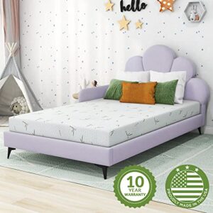 Twin Mattress, 6 Inch Memory Foam Mattress in a Box for Kids with Breathable Bamboo Cover, Medium Firm Gel Mattress for Bunk Bed, Trundle Bed, CertiPUR-US Certified, Made in USA