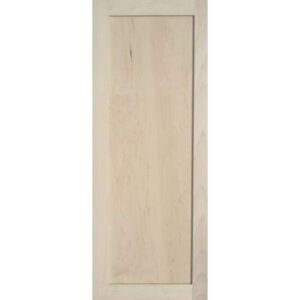 American Pride Fontana Single Medicine Cabinet with Unfinished Maple Door, 12" x 36", White