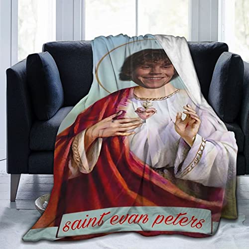 MEROHORO Evan Peters Blanket (3 Sizes), Warm, Lightweight & Cozy, Super Soft & Comfy Flannel Blanket, Fleece Blanket, Microfiber Anti-Pilling Plush Blanket for Couch, Bed, Sofa, 80"x60"