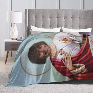 MEROHORO Evan Peters Blanket (3 Sizes), Warm, Lightweight & Cozy, Super Soft & Comfy Flannel Blanket, Fleece Blanket, Microfiber Anti-Pilling Plush Blanket for Couch, Bed, Sofa, 80"x60"