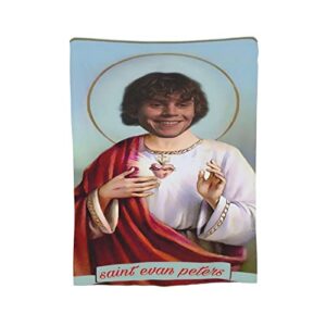 MEROHORO Evan Peters Blanket (3 Sizes), Warm, Lightweight & Cozy, Super Soft & Comfy Flannel Blanket, Fleece Blanket, Microfiber Anti-Pilling Plush Blanket for Couch, Bed, Sofa, 80"x60"