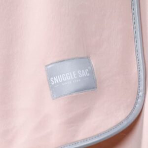 Snuggle Sac Super Soft Velvet Dusty Pink Wearable Blanket Portable Cozy Poncho Throw Lightweight Shawl Wrap for Sofa Couch Bed Travel