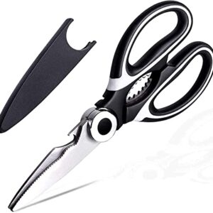 Kitchen Shears, Sharp Stainless Steel Kitchen Scissors, All-purpose Heavy Duty Scissors Essential in Kitchen Gadgets, Dishwasher Safe