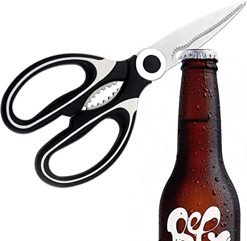 Kitchen Shears, Sharp Stainless Steel Kitchen Scissors, All-purpose Heavy Duty Scissors Essential in Kitchen Gadgets, Dishwasher Safe