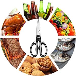 Kitchen Shears, Sharp Stainless Steel Kitchen Scissors, All-purpose Heavy Duty Scissors Essential in Kitchen Gadgets, Dishwasher Safe