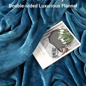 SUNNY HEAT Electric Blanket 62 x 84 Inches Heated Reversible Flannel Blanket Twin Size with 10 Hours Auto Off & 4 Temperature Levels & ETL Certification, Home Office Use & Machine Washable, Teal