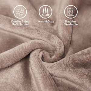 MSDUNOVR Heated Blanket Full Size 72"X84", Soft Electric Blanket with 4 Heating Levels, ETL&FCC Certification, Over-Heat Protection, Machine Washable, for Home Office Use(Brown)