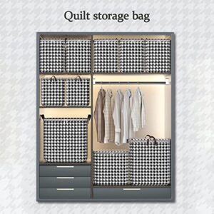 Clothes Storage Box Wardrobe Comforter Sorting Storage Bag Portable Sturdy Zipper Space Sa-ver Bag Winter Pillows Blankets Bedding/Quilt Storage Box