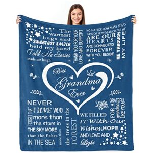 yufobel gifts for grandma blanket, best grandma gifts, grandma birthday gifts, for grandma, grandma gifts from grandkids, nana blanket, gifts for grandmother throw blankets 60" x 50"