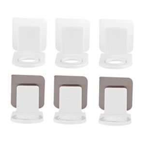 cabilock shower gel holder body wash container hanging storage shelves 6 pcs hanging storage racks trace-free storage holders storage brackets novel shampoo bottle hangers detergent racks