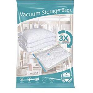 12 PACK, Vacuum Storage Bags , travel essentials, storage, JUMBO100х80cm X4pcs,LARGE 80х60cm X4pcs,MEDIUM 70х50cm X4pcs +1pump, Transparent