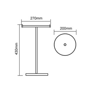 Matte Black Hand Towel Holder,304 Stainless Steel Towel Rack with Marble Base,Free Standing Hand Towel Rack for Bathroom,No Drilling