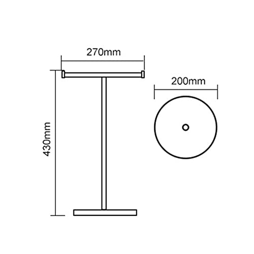 Matte Black Hand Towel Holder,304 Stainless Steel Towel Rack with Marble Base,Free Standing Hand Towel Rack for Bathroom,No Drilling