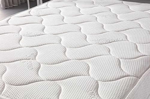 Smith & Oliver Cool Memory Foam & Pocket Spring Oliver Smith Organic 10 inch Mattress, Queen 2019, White