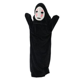 Spirited Away No Face Man Blanket Adult,Wearable No Face Man Blanket Super Soft Cozy Flannel Hoodie,No Face Man Blanket Hoodie (Universal Size) (B)