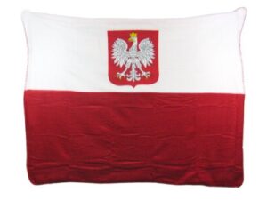 avidflag polish white eagle fleece throw blanket poland coat of arms