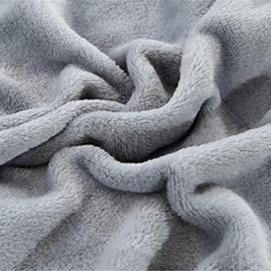 Mvchifay Wearable Blanket Soft Fleece Shawl Button Closure Warm Snuggle Throw for Sofa Snap 27x51inches (Gray-70x130cm)