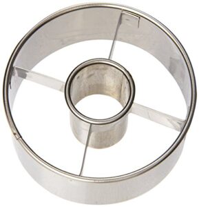 ateco 3-1/2-inch stainless steel doughnut cutter, silver