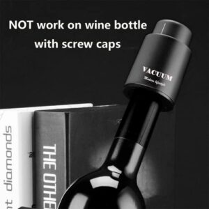 [2 PACK]Wine Bottle Stoppers,Real Vacuum Wine Stoppers,Reusable Wine Preserver,Wine Corks Keep Fresh,Best Gifts for Wine Lovers for christmas gifts.