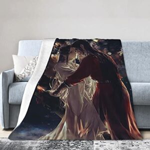 Anime Heaven Official'S Blessing Flannel Fleece Blanket, Lightweight Cozy Couch Bed Super Soft and Warm Throw Blanket