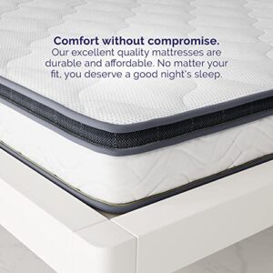 Signature Sleep Essential 6" EuroTop Gel Memory Foam and Innerspring Hybrid Mattress, Queen