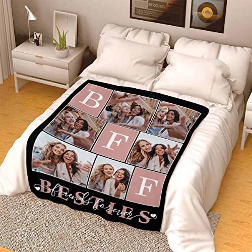 Personalized Besties Cozy Throw Blanket That One Friend You Can Trust with Anything Throw Blanket Lightweight to BFF 6 Photos Lightweight Soft All Season Use Dream Gifts 30"x40"