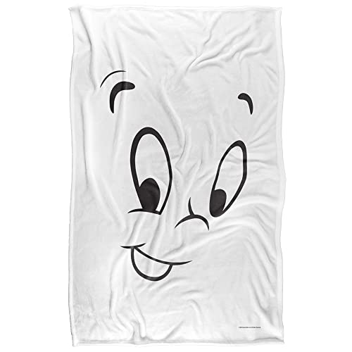 Casper The Friendly Ghost Face Officially Licensed Silky Touch Super Soft Throw Blanket 36" x 58"