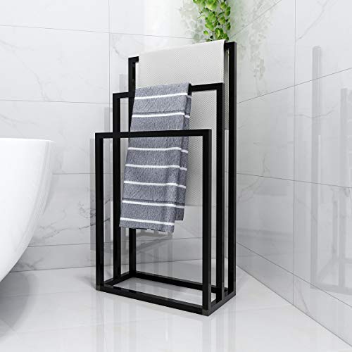 Trlec Metal Freestanding Towel Rack 3 Tiers Hand Towel Holder Organizer for Bathroom Accessories